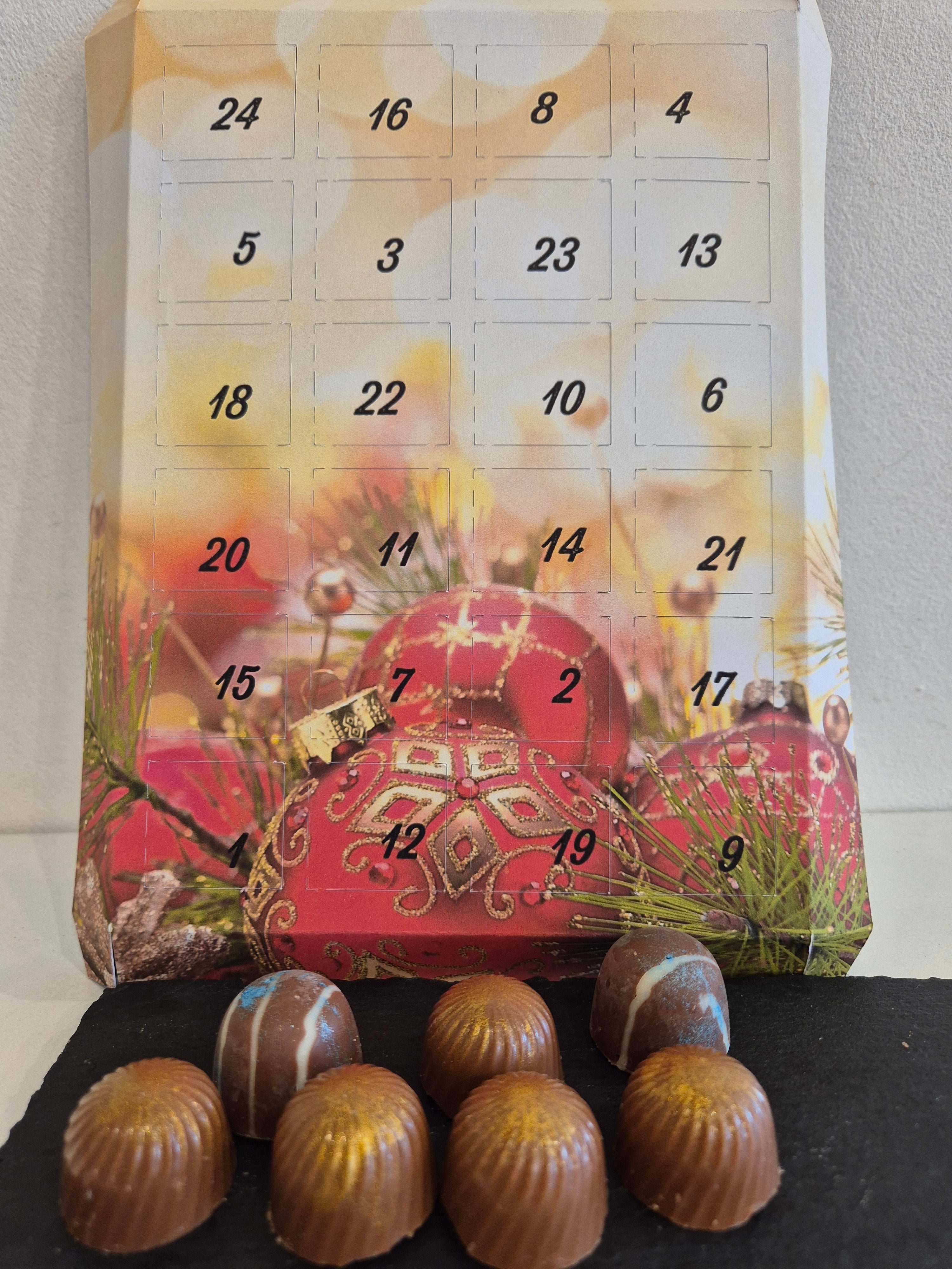 CHOCOLATE ADVENT CALENDAR (PRALINES) – Anemona Sweets